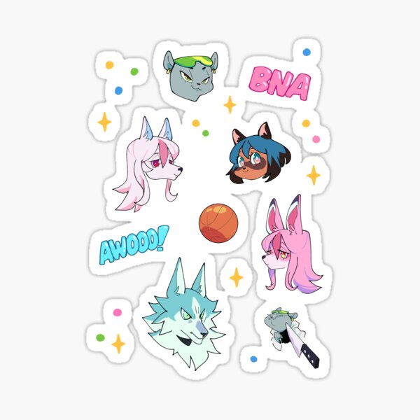"BNA sticker set " Sticker for Sale by Roulette- | Redbubble