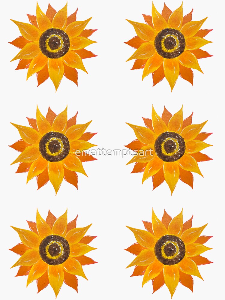 "Sunflower pack" Sticker by emattemptsart | Redbubble