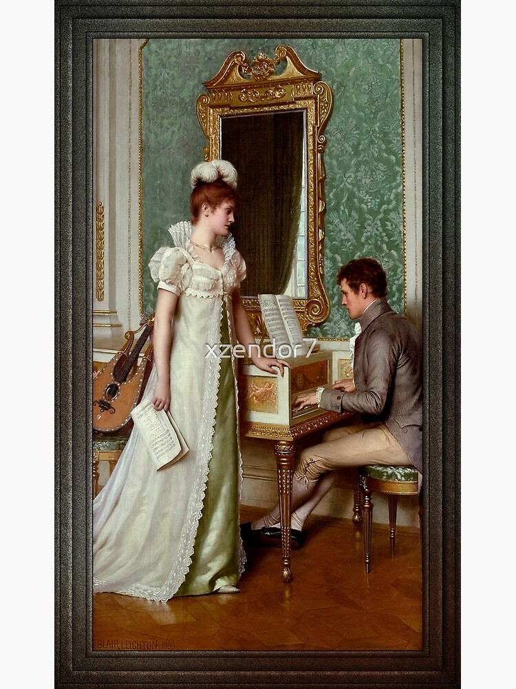 Lámina fotográfica «Preludio de Edmund Blair Leighton Old Masters ...