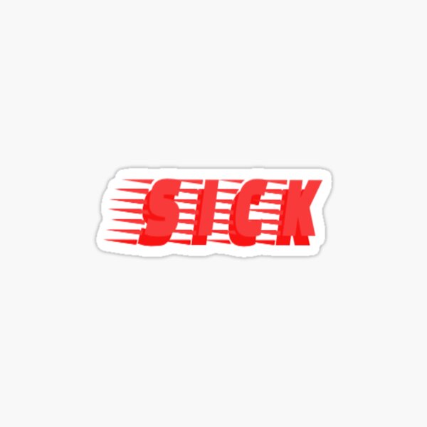 "red shadow sick" Sticker for Sale by savannassanchez | Redbubble