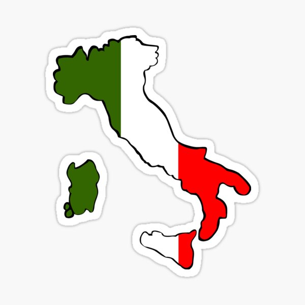 "Map of Italy" Sticker for Sale by sweetsixty | Redbubble