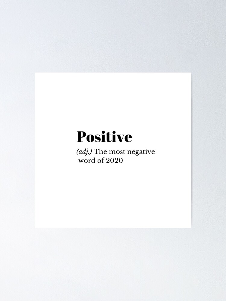 "Positive funny dictionary definition" Poster for Sale by lisamnr1 ...