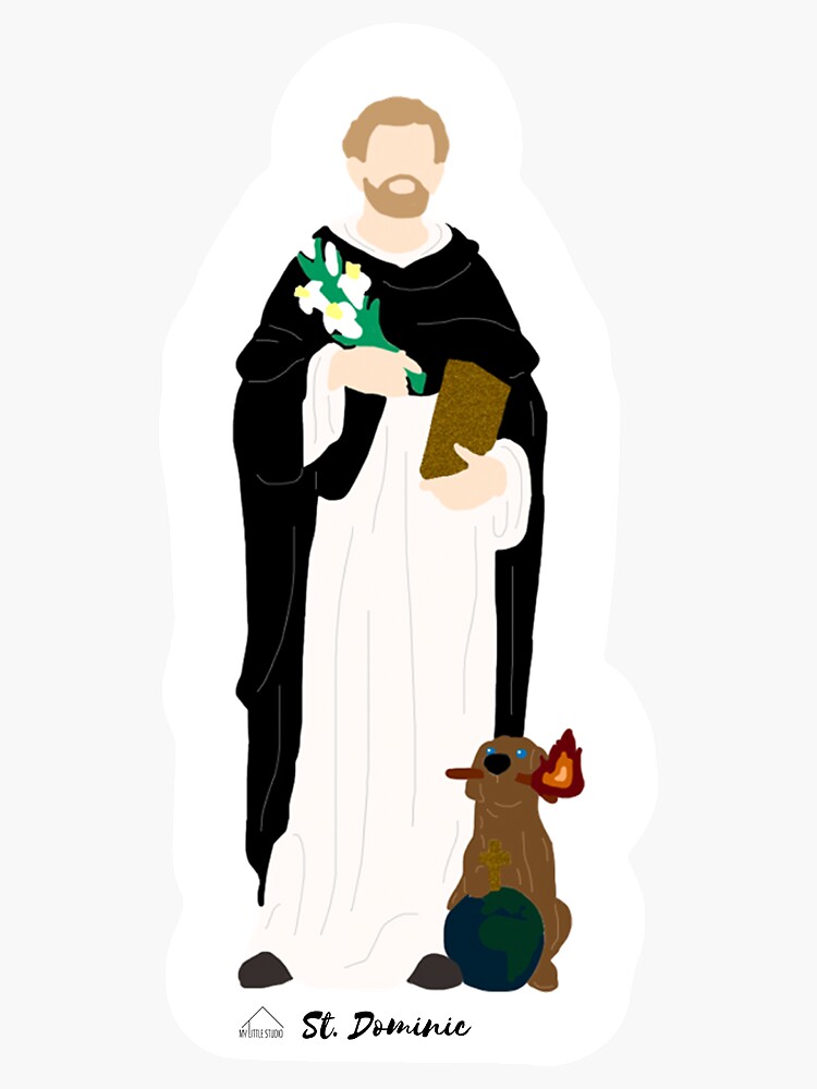"St. Dominic" Sticker for Sale by mylittlestudi0 | Redbubble