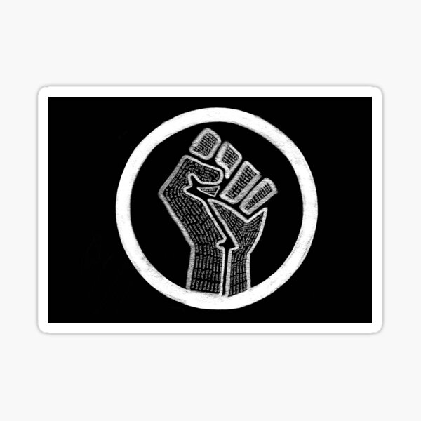 "BLM logo" Sticker for Sale by Amanii-SB | Redbubble
