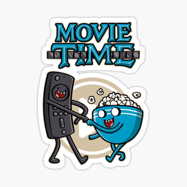 "Home Movie Time v2" Sticker for Sale by Olipop | Redbubble