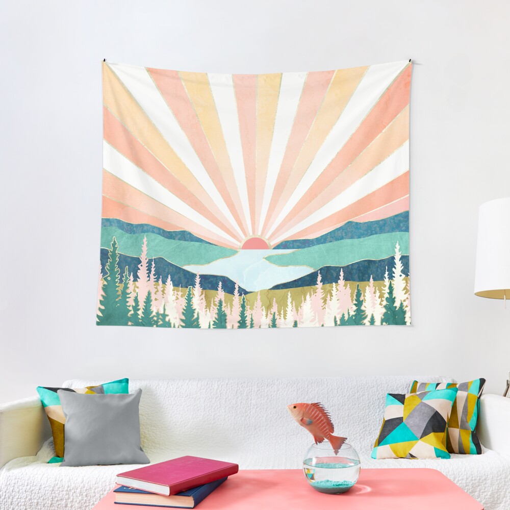 "Summer Sunset" Tapestry by spacefrogdesign | Redbubble