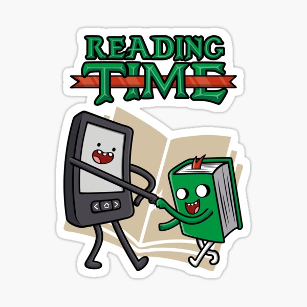 "Reading Time" Sticker by Olipop | Redbubble