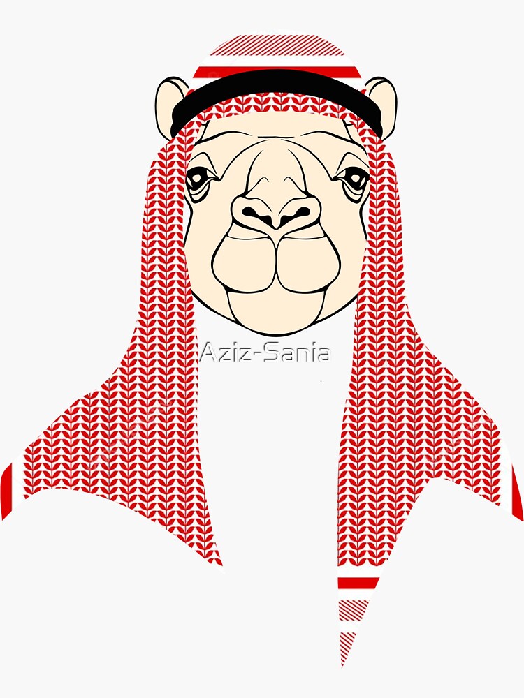 "Arabian Camel" Sticker for Sale by Aziz-Sania | Redbubble