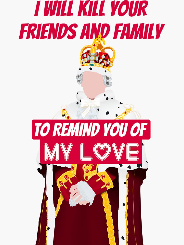 "King George "Love" Hamilton on Broadway" Sticker for Sale by ...