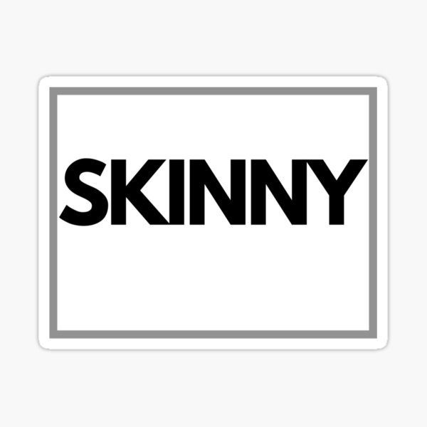 "Body Positivity - Skinny" Sticker by sharrohi | Redbubble