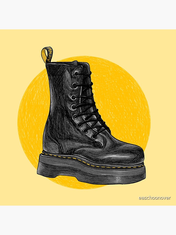 "Dr. Martens Boot " Poster by easchoonover | Redbubble