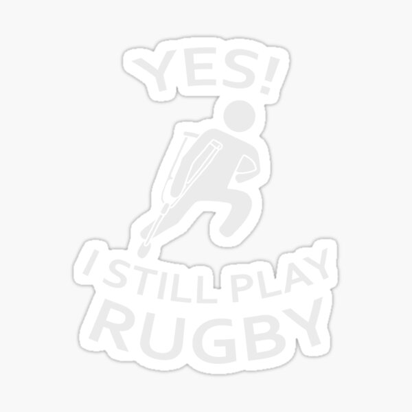 "Rugby Player Rugby Football Rugby Ball" Sticker for Sale by FY83 ...