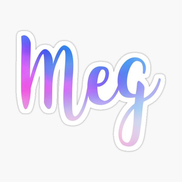 "Meg" Sticker for Sale by Amymarado | Redbubble
