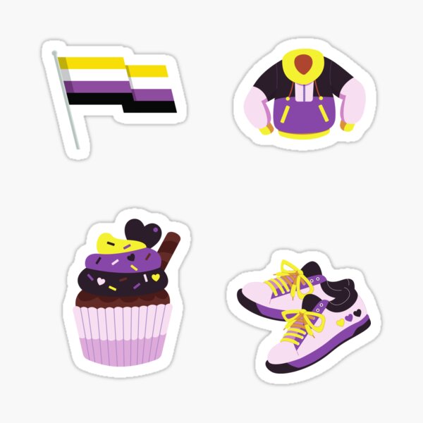 "Non Binary Sticker Pack" Sticker by Sunny-Store | Redbubble