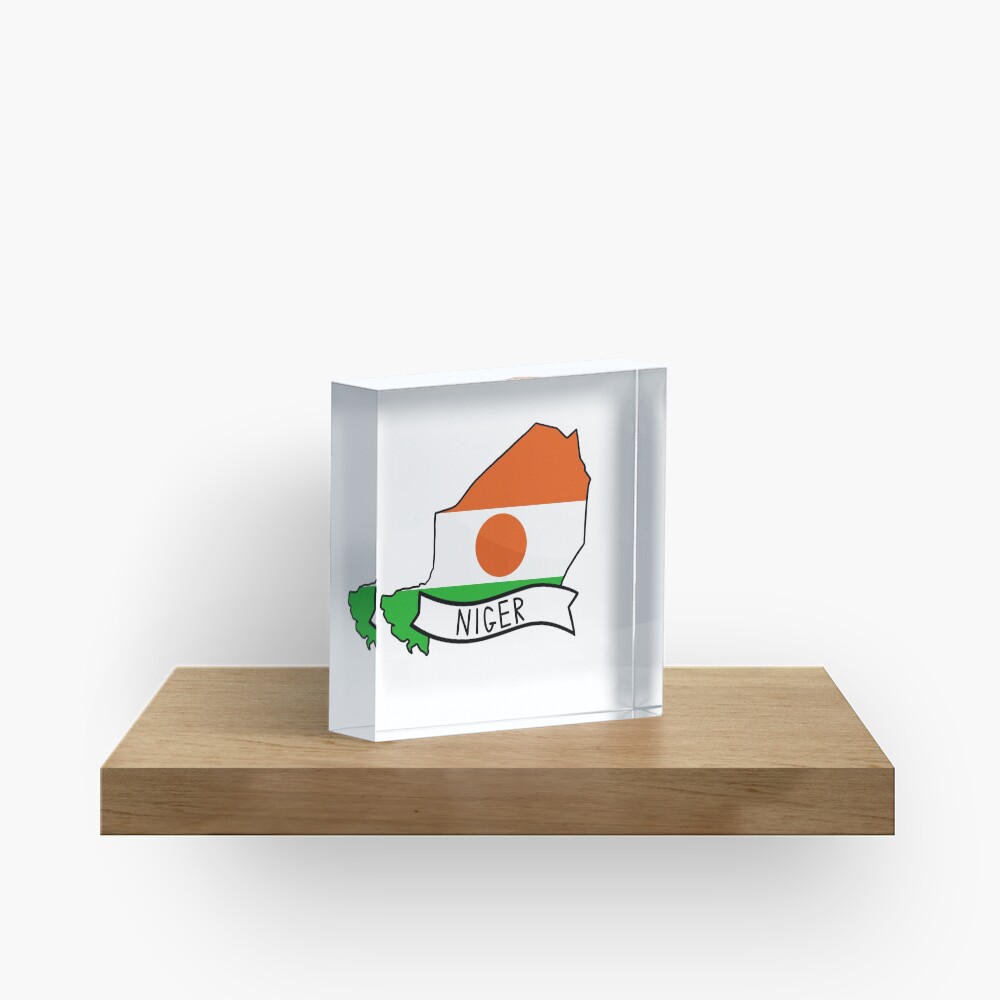 "Niger Flag Map Sticker" Sticker for Sale by Drawingvild | Redbubble