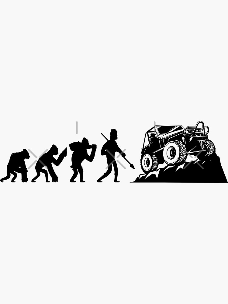 "4wd four wheel drivers off road evolution" Sticker by playloud | Redbubble