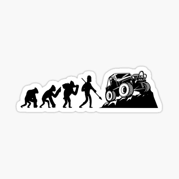 "4wd four wheel drivers off road evolution" Sticker by playloud | Redbubble