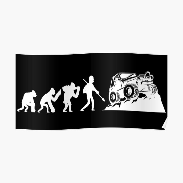 "Off road evolution 4wd four wheel drive car" Poster for Sale by ...