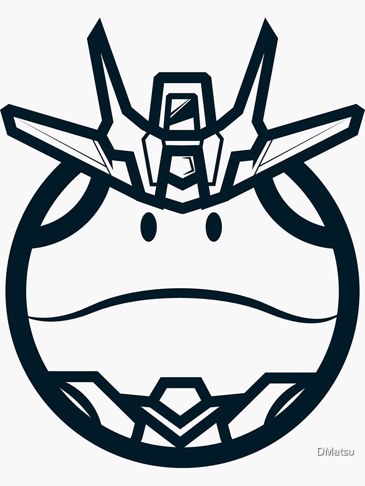 "Earthree Gundam Haro" Sticker by DMatsu | Redbubble