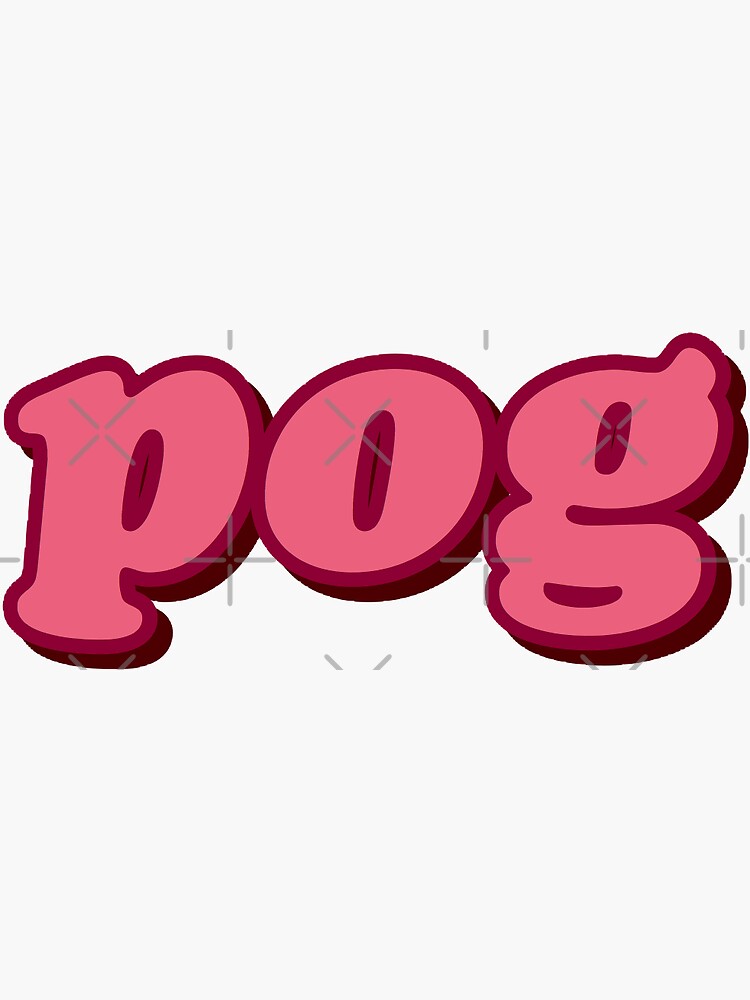 "pog" Sticker by averywagner | Redbubble