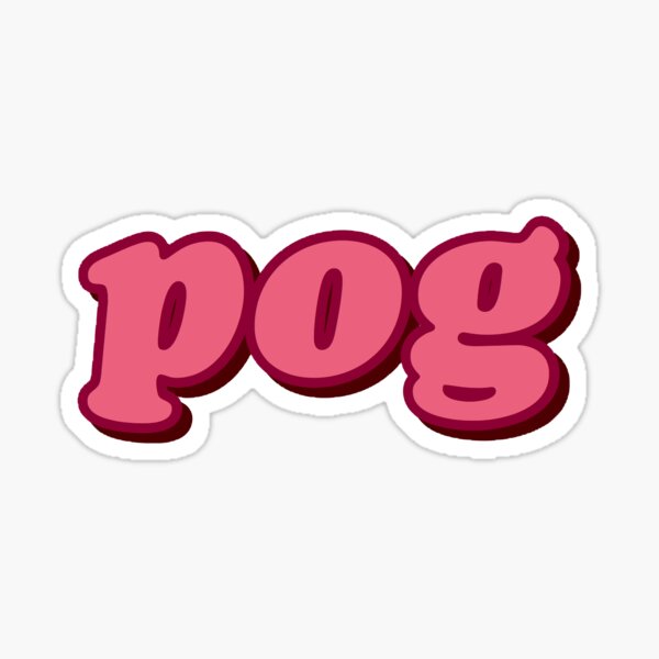 "pog" Sticker by averywagner | Redbubble