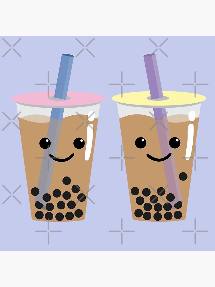 "Bubble Tea Friends" Poster by s-abramson | Redbubble