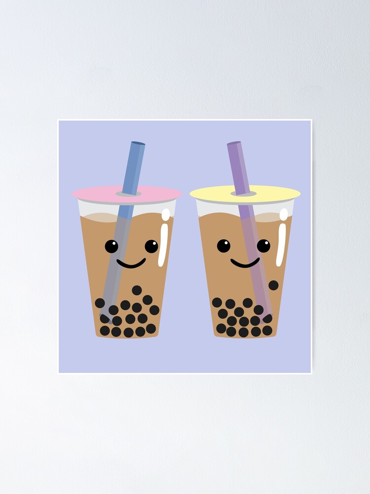 "Bubble Tea Friends" Poster by s-abramson | Redbubble