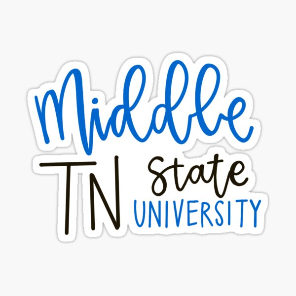 "Middle Tennessee State University " Sticker for Sale by Alliawhitley3 ...