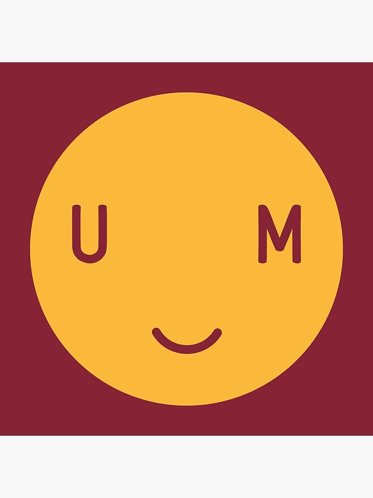 "UM Smiley" Poster for Sale by aflanders30 | Redbubble