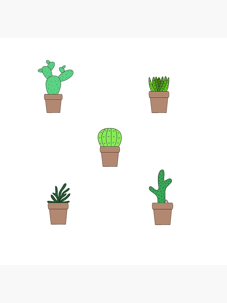 "Cacti sticker pack" Poster by tamsinrichards | Redbubble