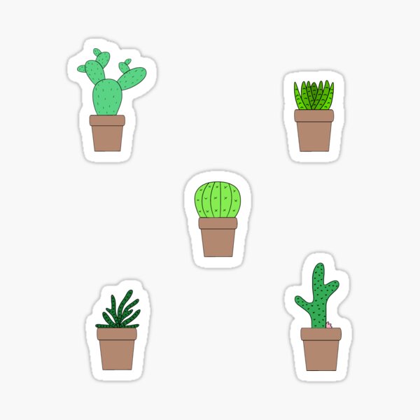 "Cacti sticker pack" Sticker by tamsinrichards | Redbubble