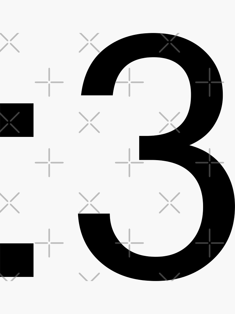 ":3 Cat Face" Sticker for Sale by CCCDesign | Redbubble