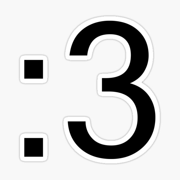 ":3 Cat Face" Sticker for Sale by CCCDesign | Redbubble