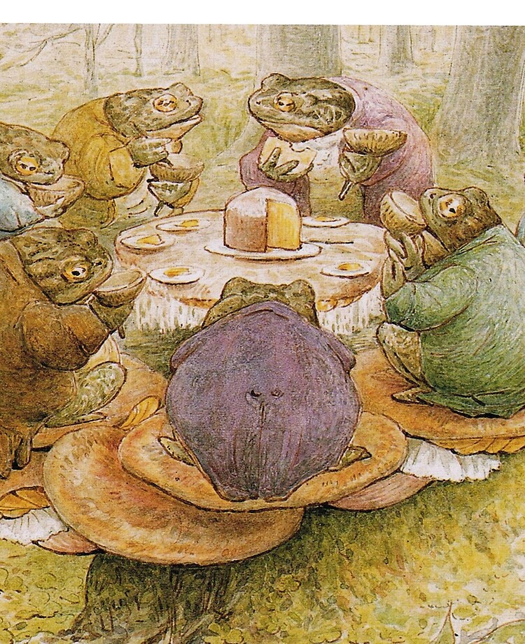"Toad Tea Party Cottage Core by naturalist and illustrator Beatrix ...
