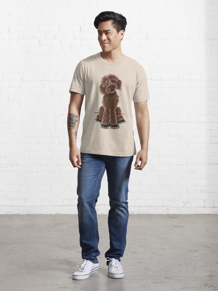 "Chocolate Labradoodle" T-shirt for Sale by offleashart | Redbubble ...