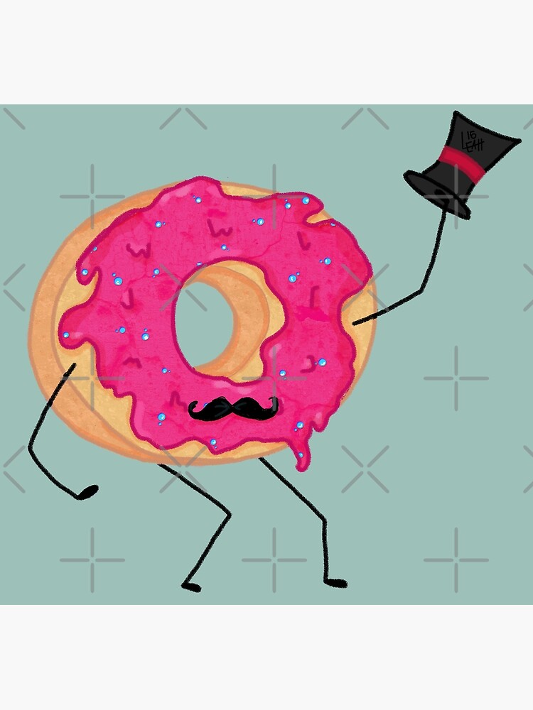 "Dancing Donut" Poster for Sale by Lhollowaydesign | Redbubble