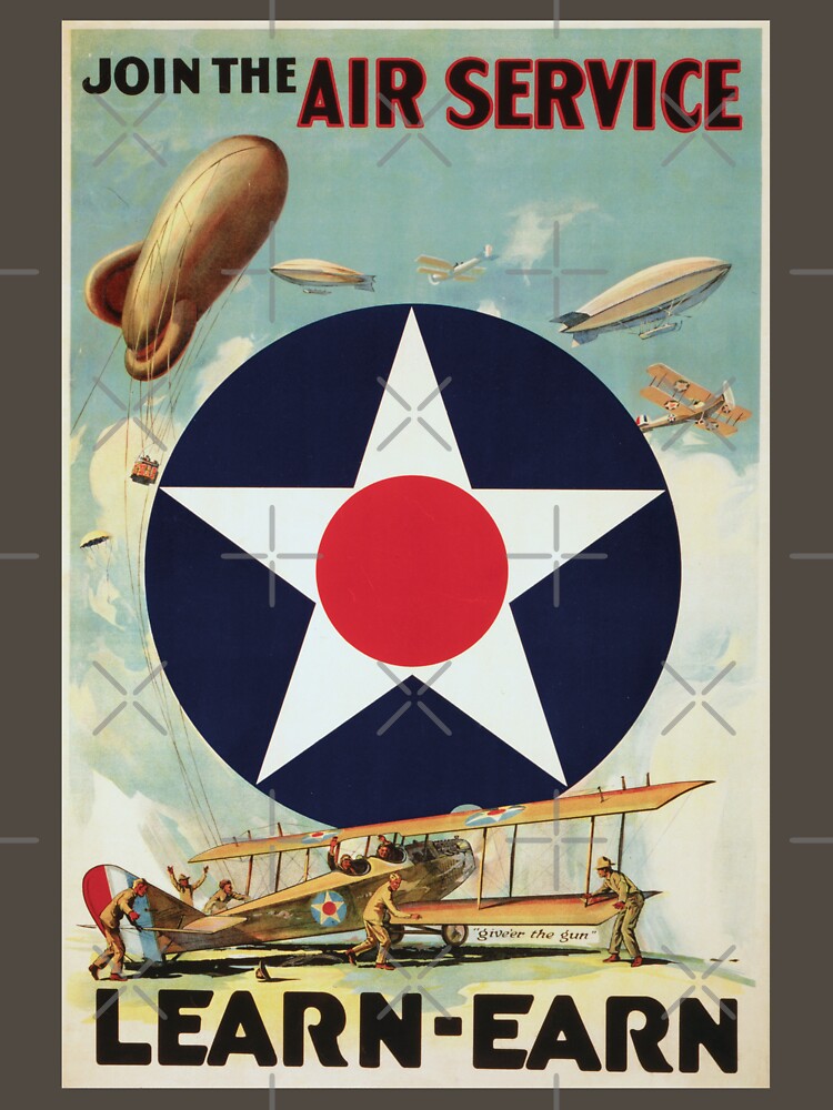 "WW2 Vintage Air Force Poster" Essential T-Shirt for Sale by ...