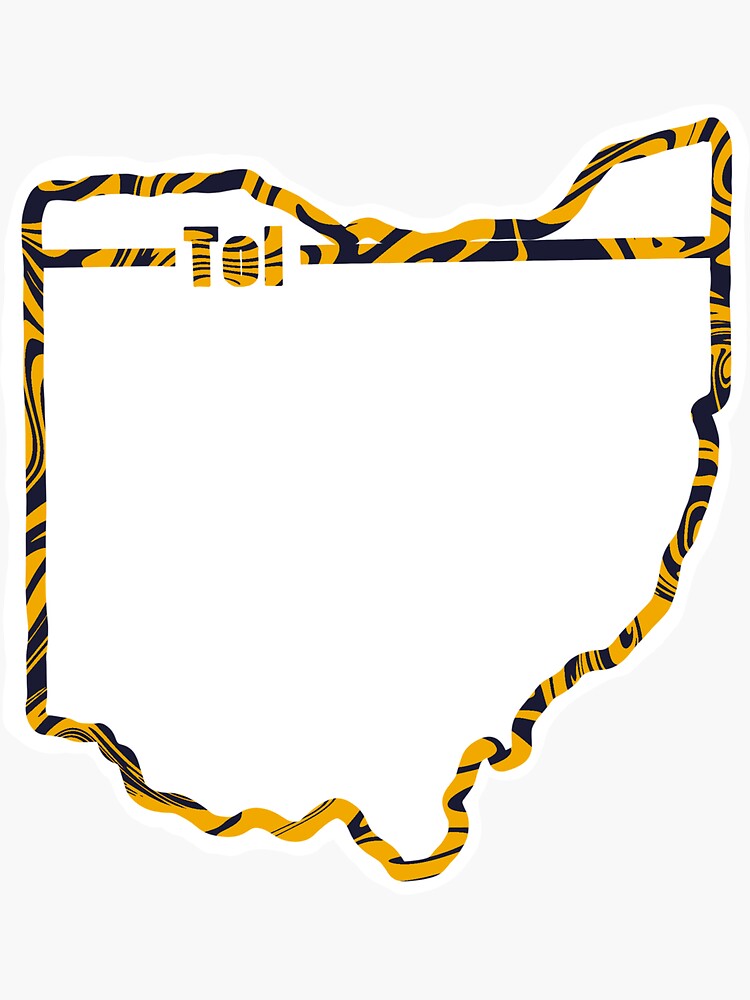 "Ohio Outline" Sticker for Sale by Courtychuck | Redbubble