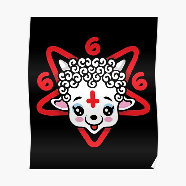 "Creepy Cute Baby Baphomet Sheep 666 " Poster for Sale by ...