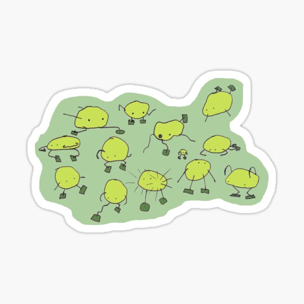 "Dancing Peas" Sticker by LaughGaryArt | Redbubble