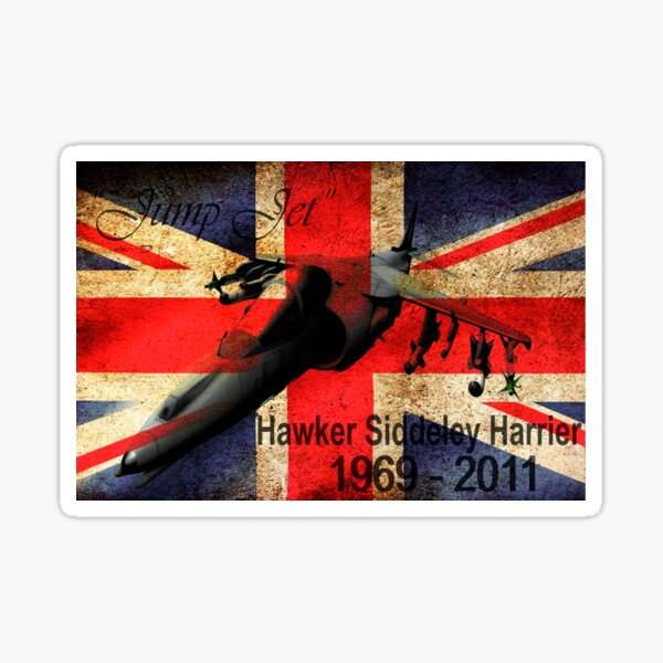 "Hawker Siddeley Harrier" Sticker by phutball | Redbubble