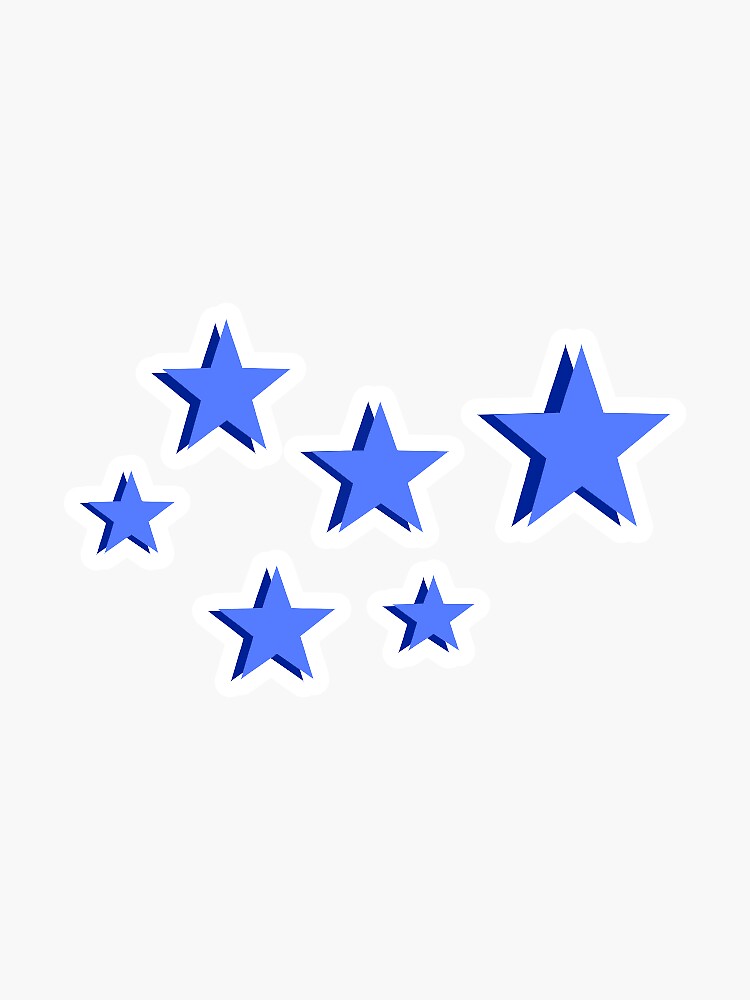 " cute blue star sticker packs" Sticker for Sale by aimeevega7 | Redbubble