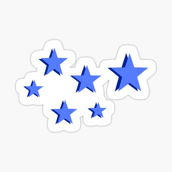 " cute blue star sticker packs" Sticker for Sale by aimeevega7 | Redbubble