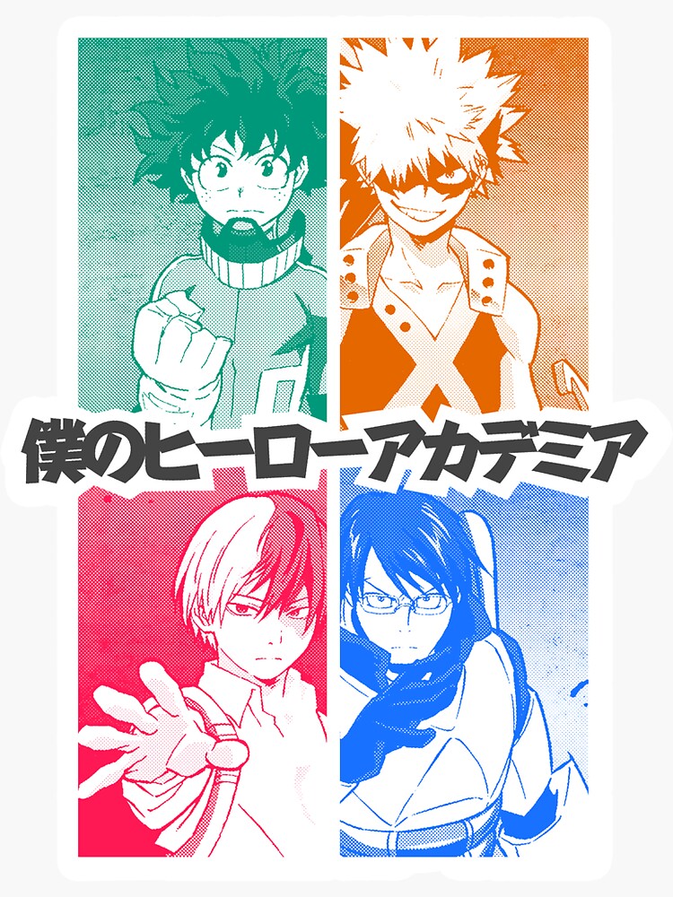 "Academic Heroes (color)" Sticker by geekingink | Redbubble