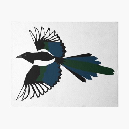 "Magpie Geometric Art" Art Board Print for Sale by WildByNature | Redbubble
