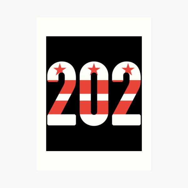 "202 Area Code - Washington DC Flag" Art Print for Sale by BeerBro ...
