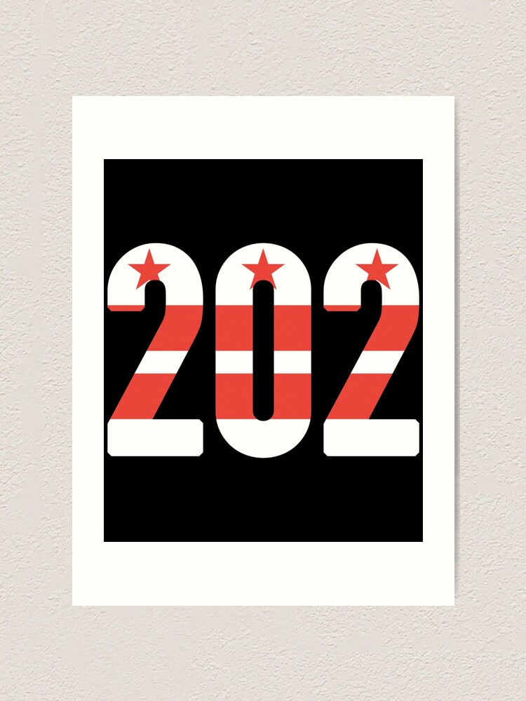 "202 Area Code - Washington DC Flag" Art Print for Sale by BeerBro ...