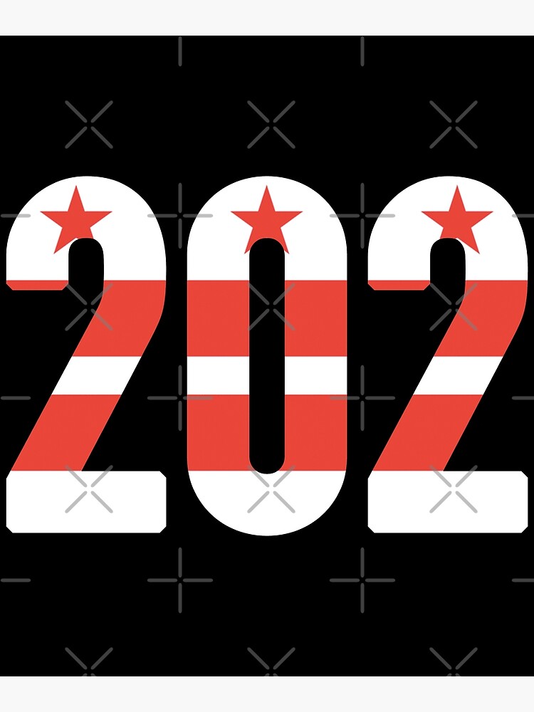 "202 Area Code - Washington DC Flag" Art Print by BeerBro-Designs ...