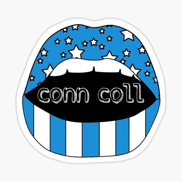 "Connecticut College Lips" Sticker for Sale by haleynasht | Redbubble