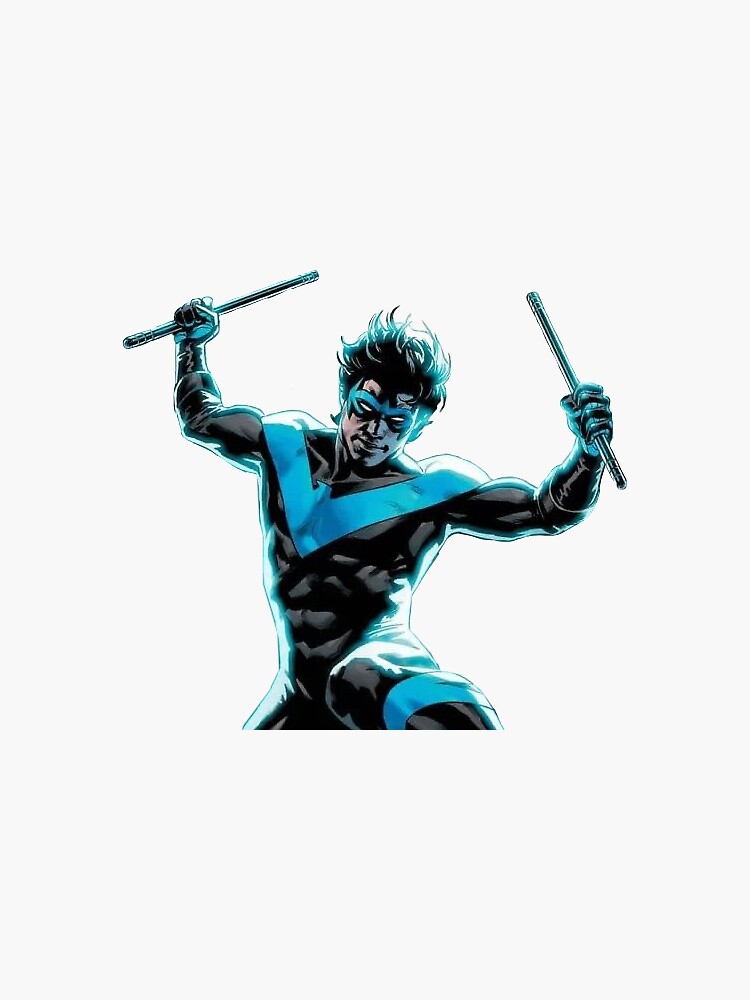 "nightwing" Sticker for Sale by mandolorian | Redbubble